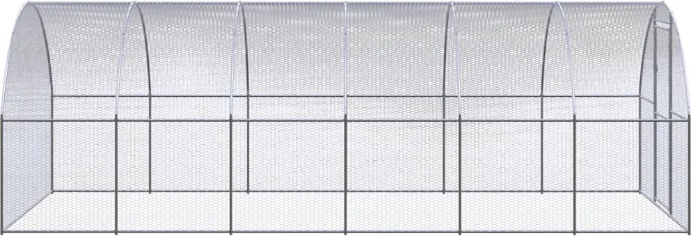 Venkovní klec pro kuřata 3 x 6 x 2 m pozinkovaná ocel 3095465