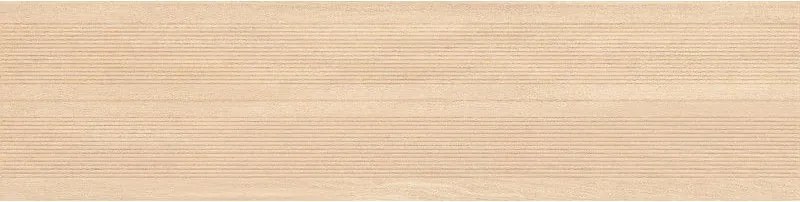 Mexen Prestige Wood Glazovaný rektifikovaný gres crema G1, obklad připomínající dřevo 120 x 30 cm, matný