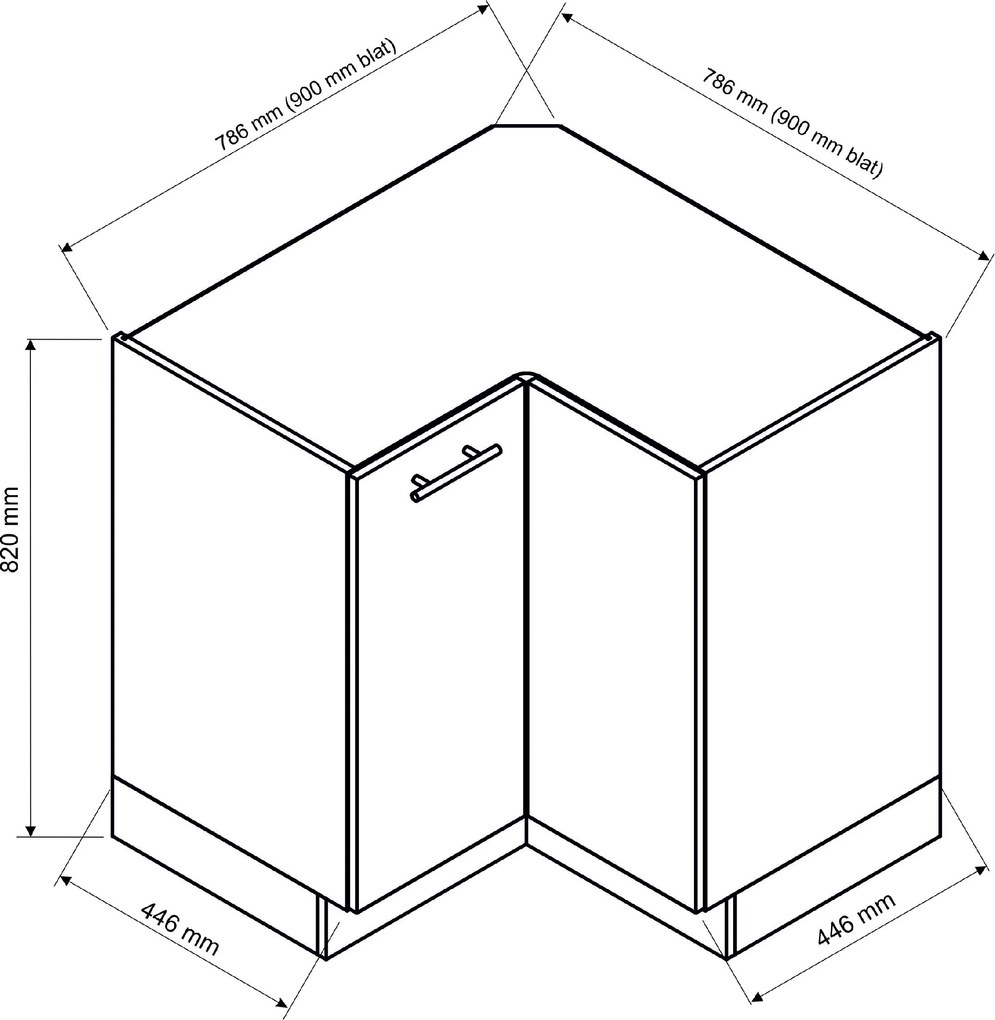ALFASHOP ZOYA dolní DRP dub