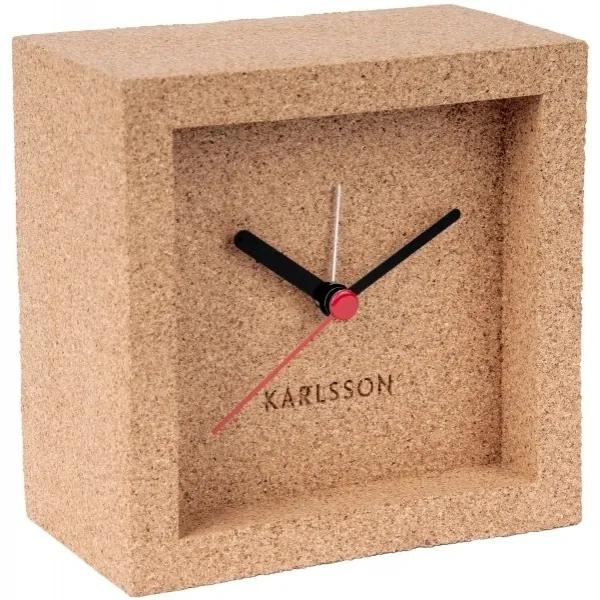 Karlsson Designový korkový budík 5684 10cm podlahové hodiny