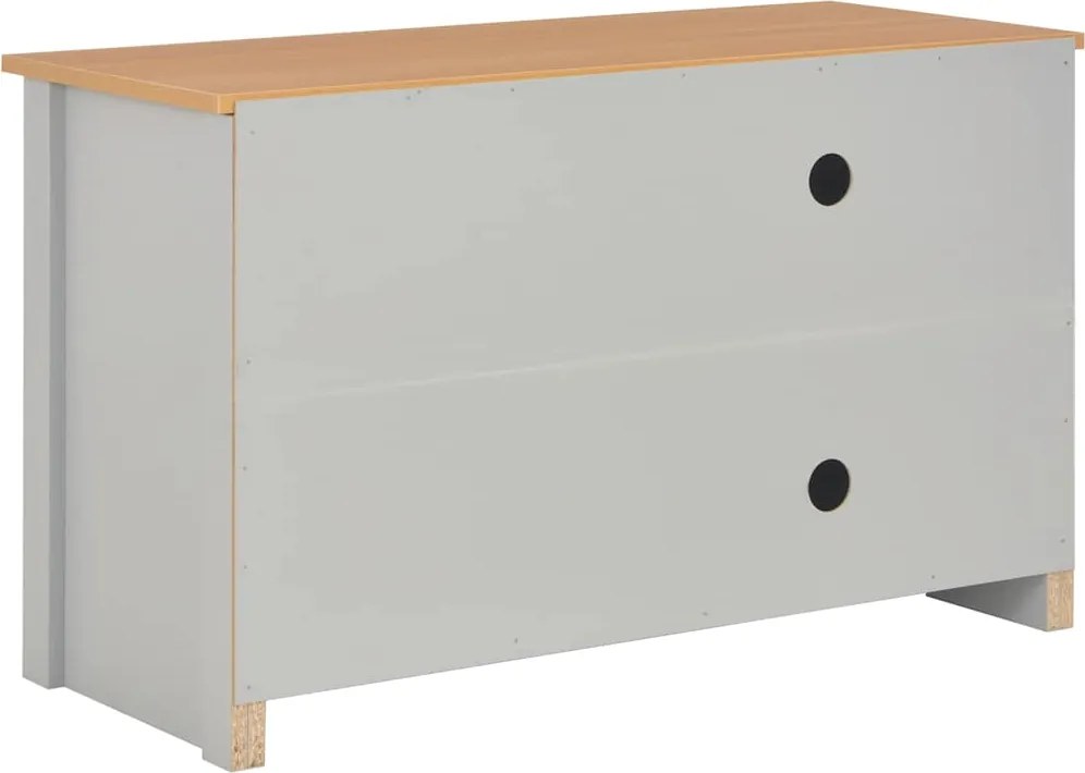 TV stolek šedý 95 x 39 x 58 cm 283739