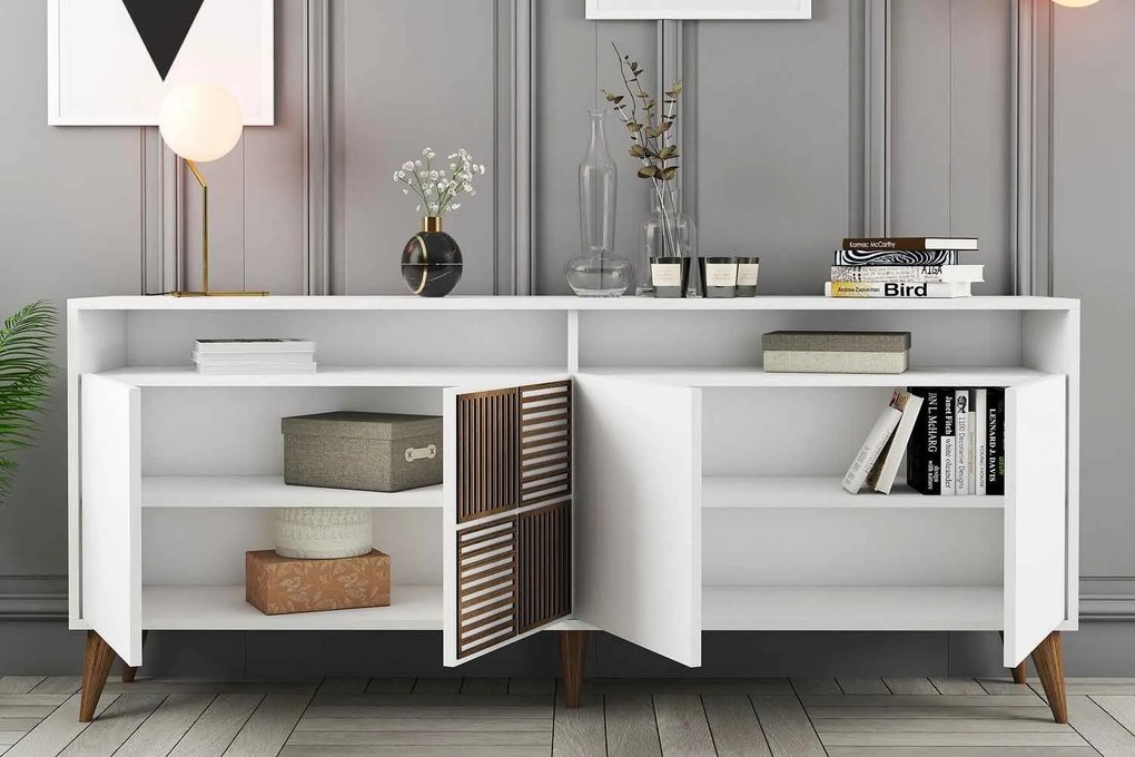 Designová komoda Cadelaria 180 cm bílá