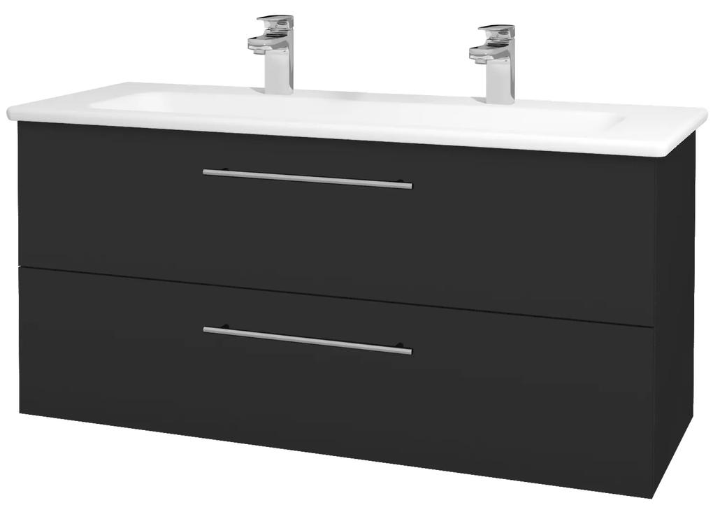 Dřevojas Koupelnová skříň GIO SZZ2 120 Varianta: D01 Beton / Úchytka T03 / D01 Beton