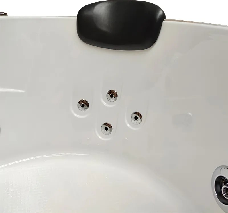 BPS-koupelny Hydromasážní vířivá vana Orino 632 135x135 s ohřevem vody