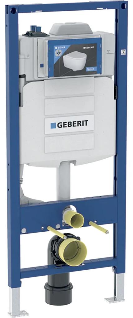 Geberit Duofix - Předstěnová instalace pro závěsné WC, se splachovací nádržkou Sigma 12 cm, s hygienickým proplachem, výška 1,2 m 111.076.00.1