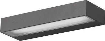 NV 9027201 Venkovní nástěnné svítidlo FUNGO tmavě šedý hliník skleněný difuzor LED 12W 3000K 220-240V 120st. IP65 světlo dolů - NOVA LUCE