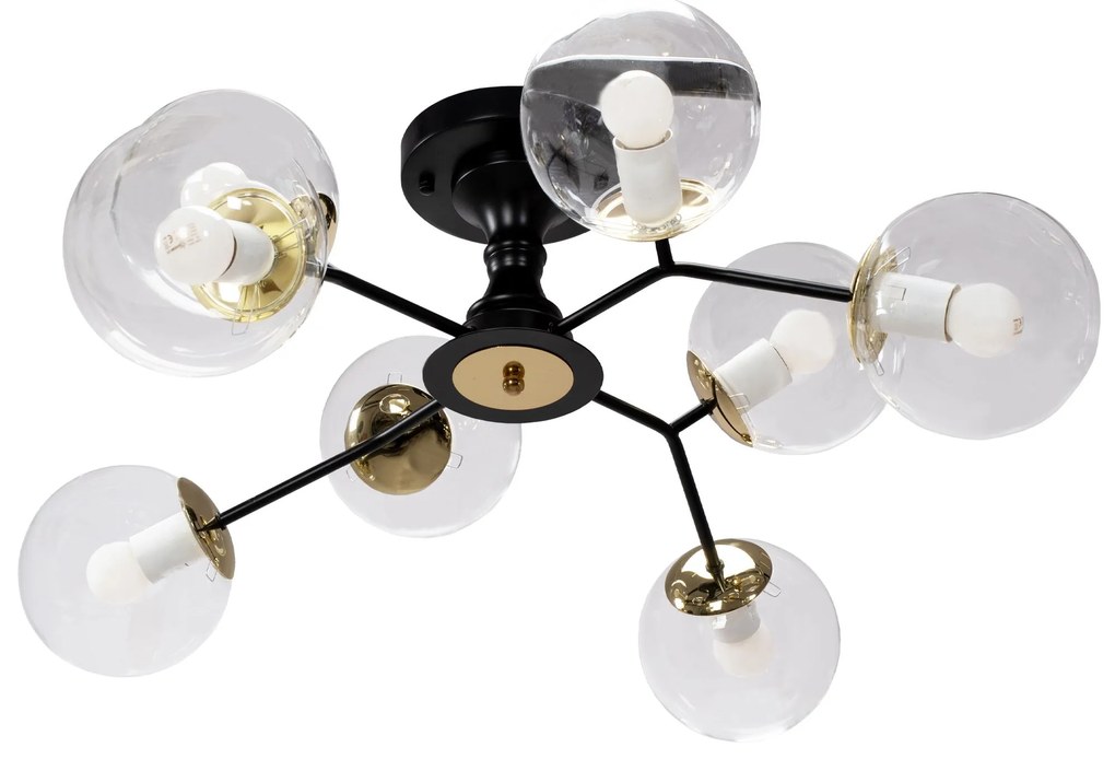 Toolight, stropní svítidlo skleněné koule 8xE27 APP1135-8C, OSW-40108