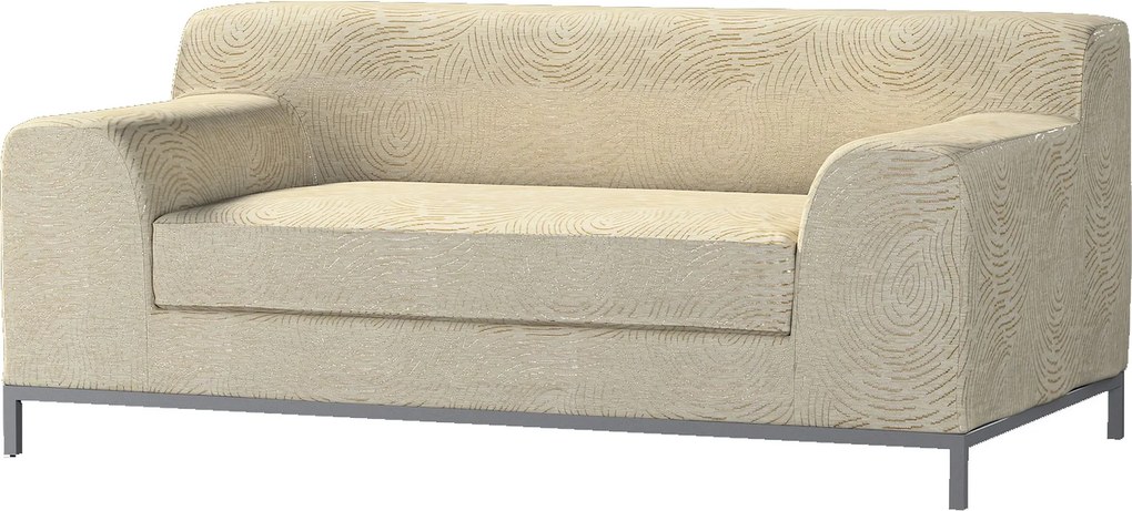 Potah na pohovku IKEA Kramfors 2-místná barva béžová látka lesklé, pletený vzor, vzorované