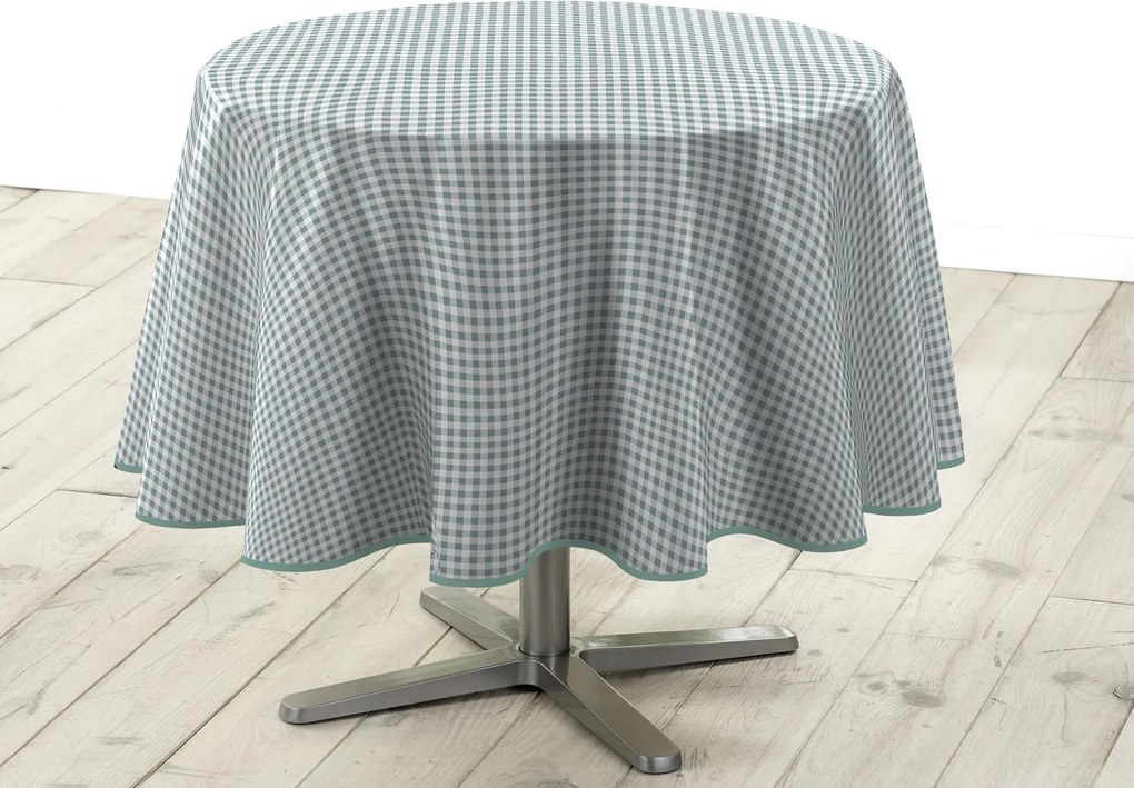 Kulatý ubrus MINI VICHY, Ø 160 cm, kostka