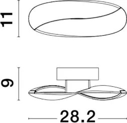 Nástěnné LED svítidlo NOVA LUCE INFINITY 6W 3000K 9695229