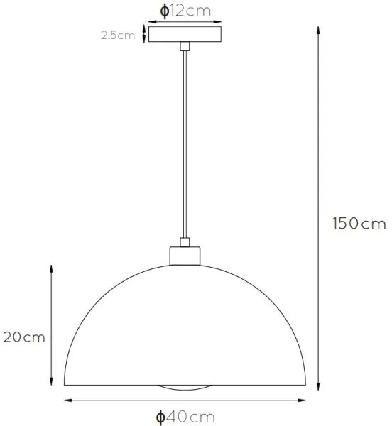 Lucide 45496/01/44 - Lustr na lanku SIEMON 1xE27/40W/230V oranžová