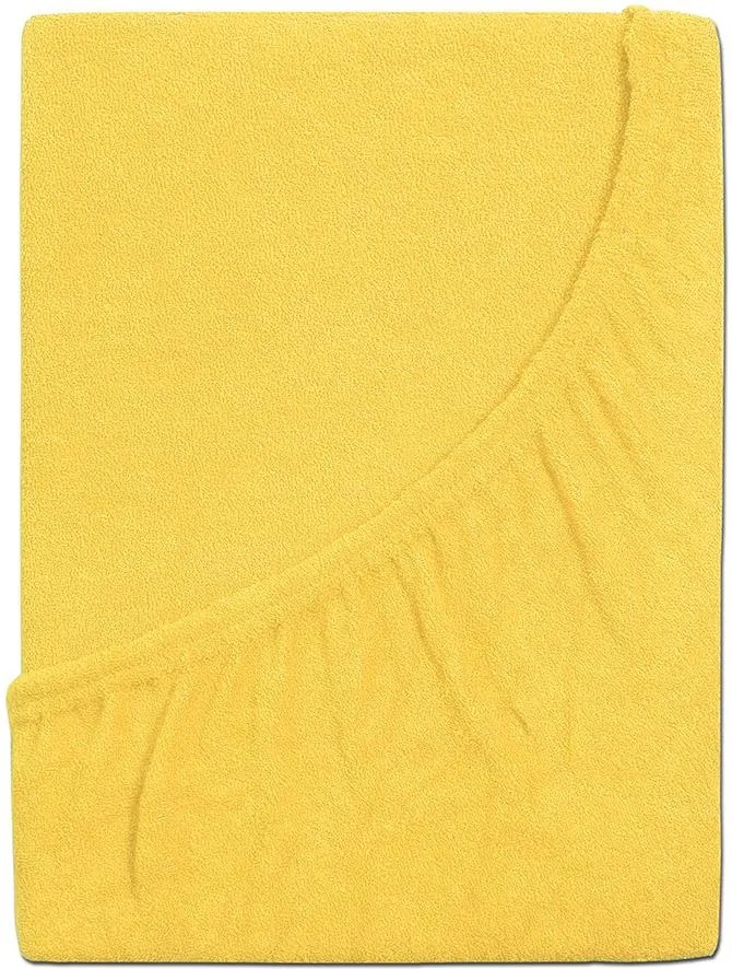 B.E.S. - Petrovice, s.r.o. Prostěradlo FROTÉ dětské - Žlutá 60 x 120
