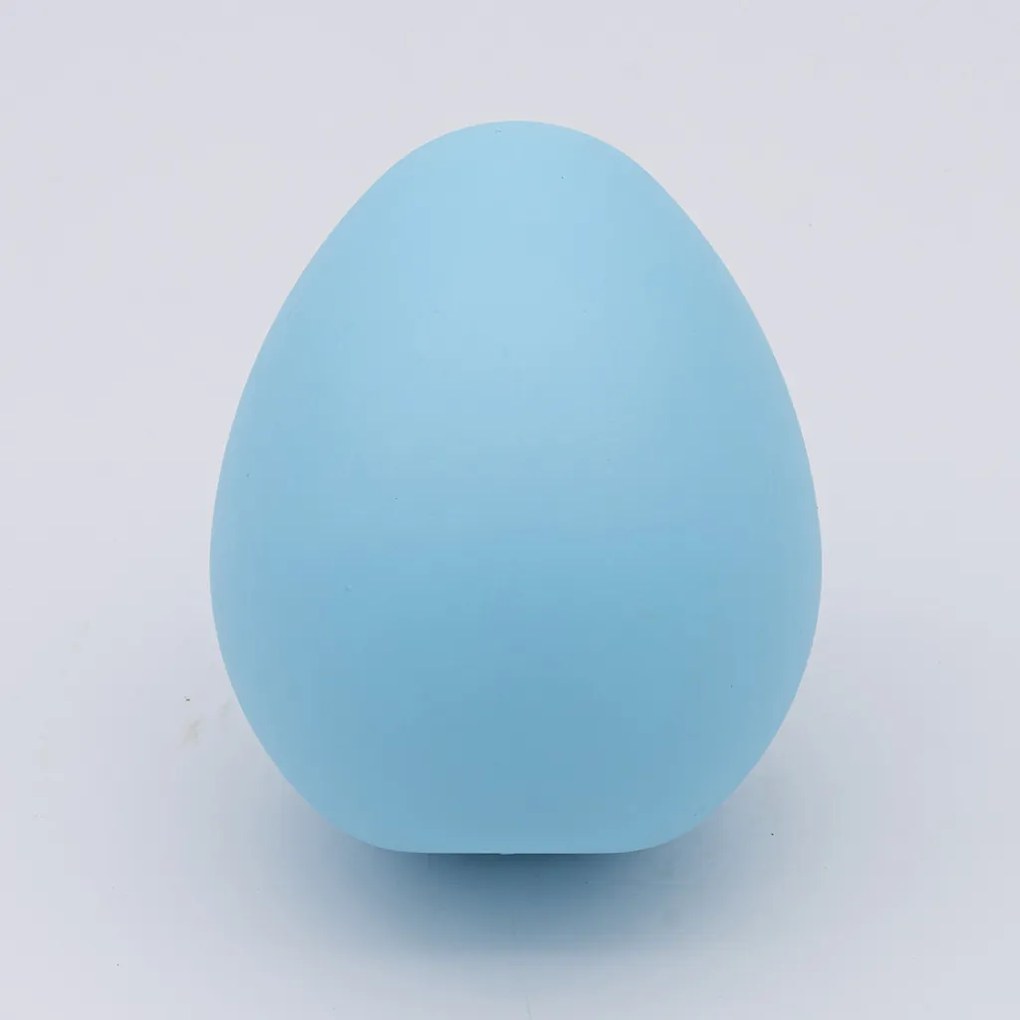 Velikonoční dekorace vajíčko, 15 cm, světle modré, plast, venkovní