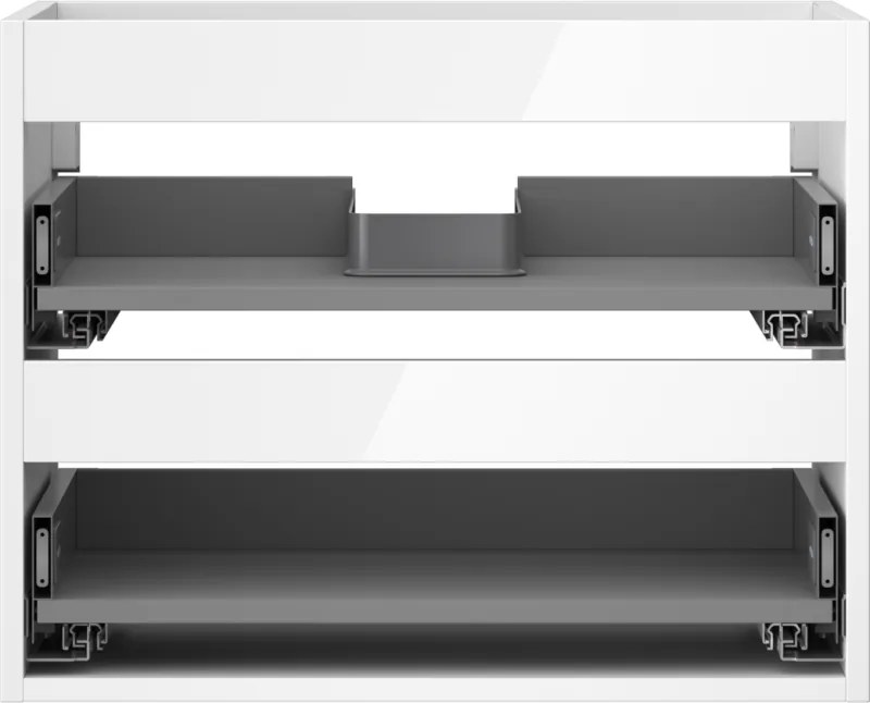 Mexen Box-A, závěsná skříňka 60 cm, 2 zásuvky, bílá lesklá, 91AX0-0600-470-2-00