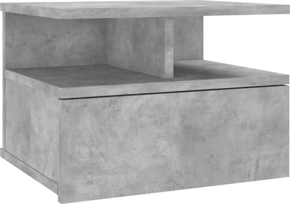 vidaXL Plovoucí noční stolky 2 ks 40 x 31 x 27 cm kompozit [800414] Barva: bílá s vysokým leskem