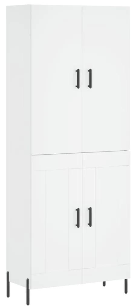 Skříň highboard bílá 69,5 x 34 x 180 cm kompozitní dřevo,  3195795