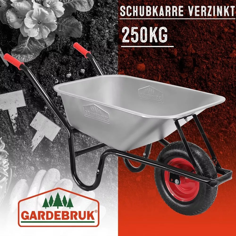Zahradní/stavební kolečko 100 l, nosnost 250 kg 108751