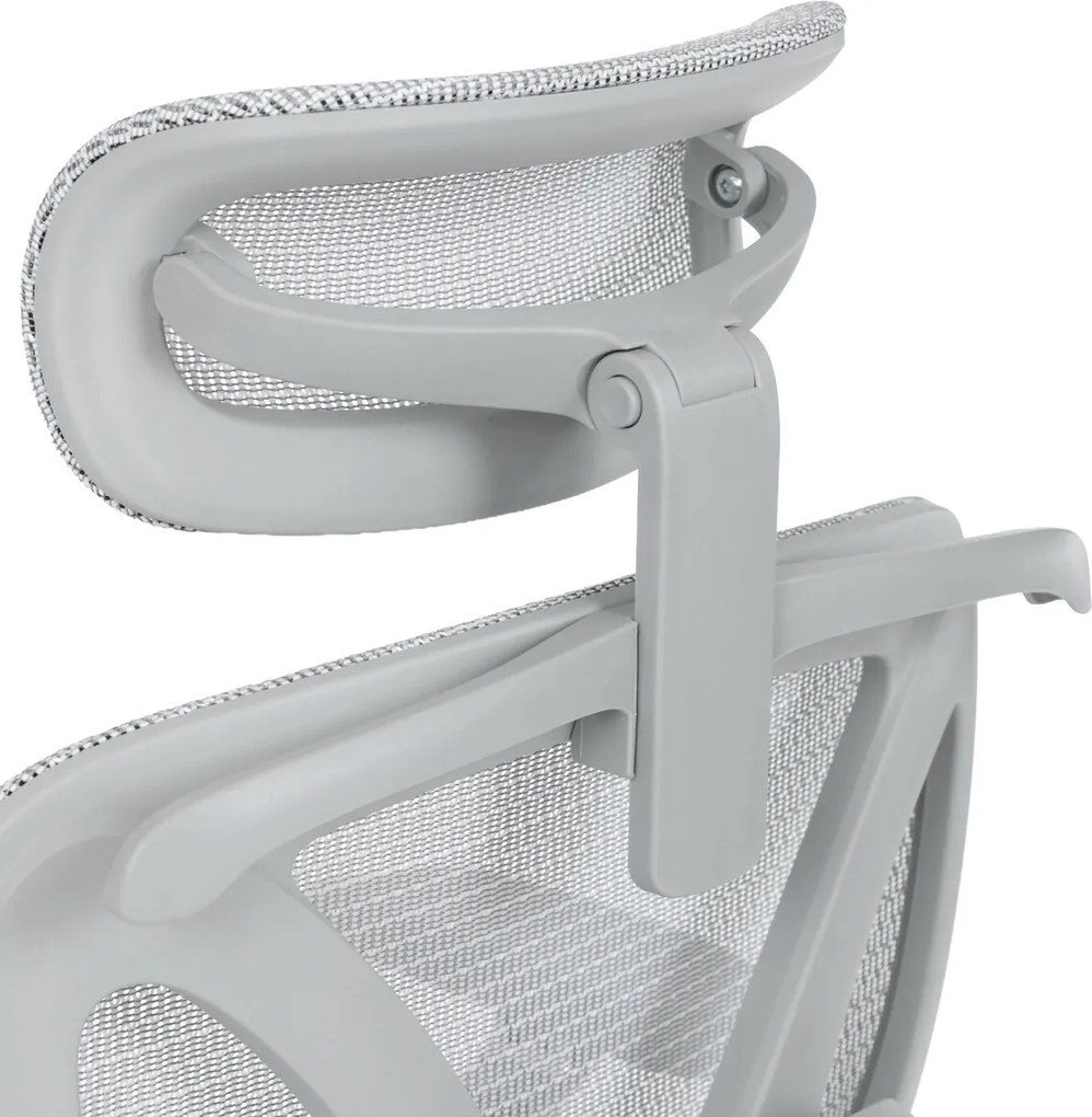 Ergonomická kancelářská židle EXECUTIVE - šedá síťovina