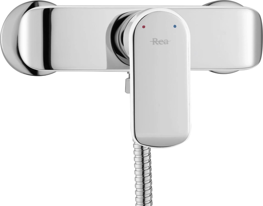 Rea Bloom, sprchová baterie s ruční hlavicí, bílá-chrom, REA-B3000
