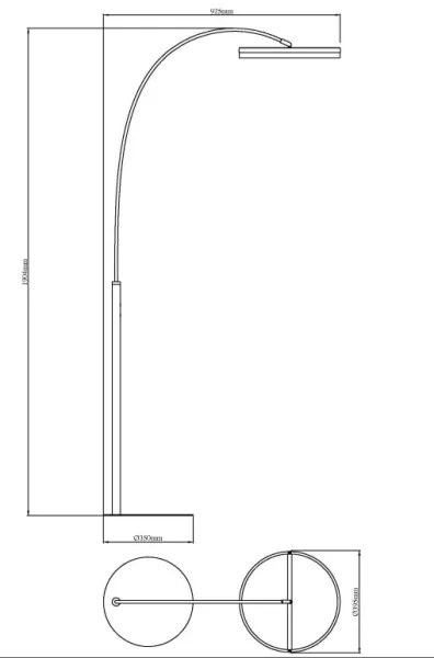 Globo 67179S - LED Stm dotyková stojací lampa DELLA 24W/230V 3000/4000/6000K