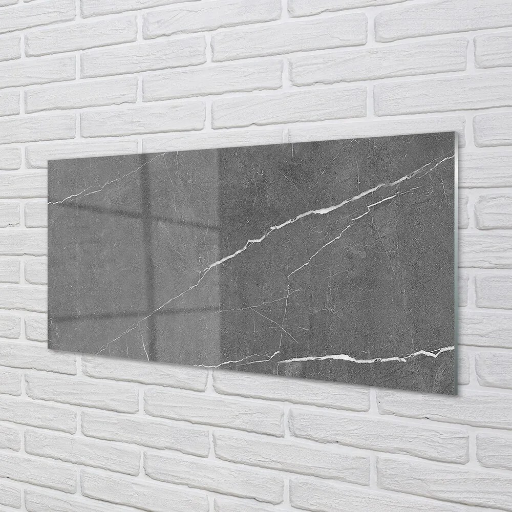 Obraz na skle Marble kamenná zeď 125x50 cm