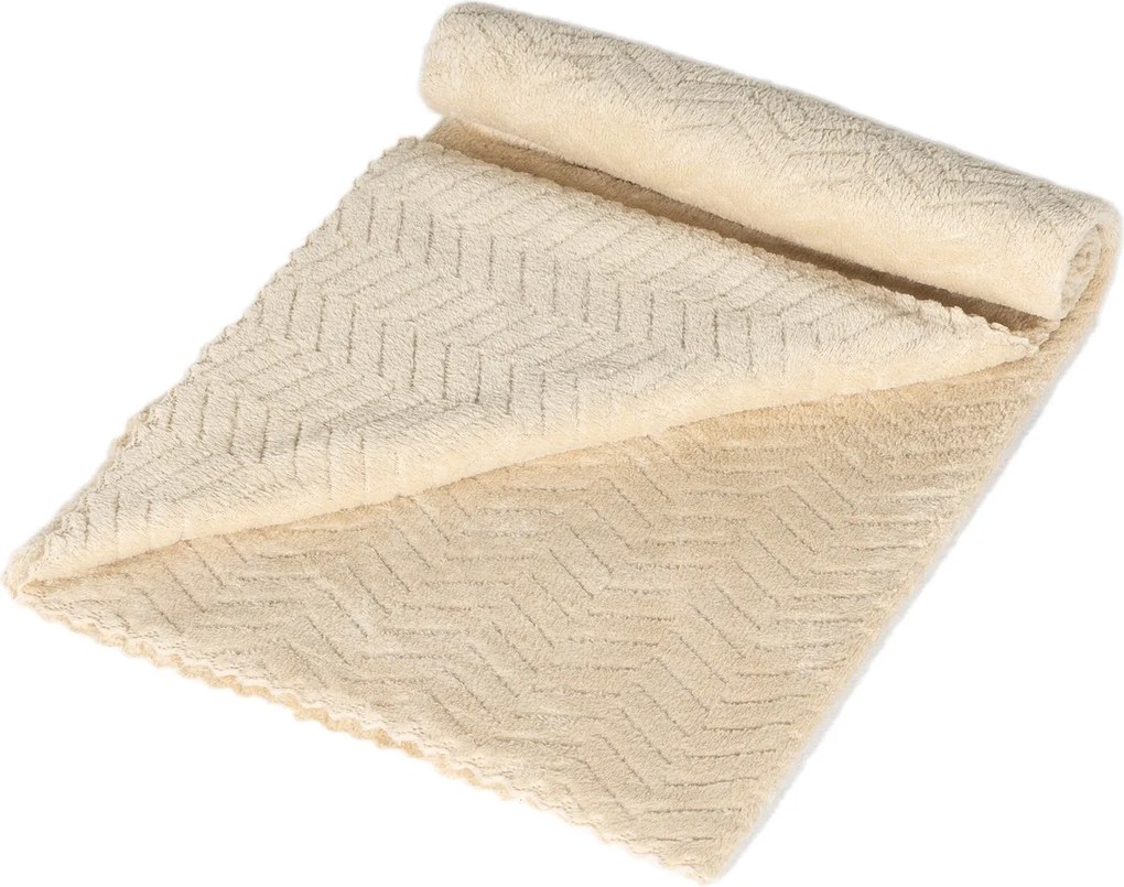 Sinsay - Sada ručníků s plastickým vzorem 2 pack - béžová