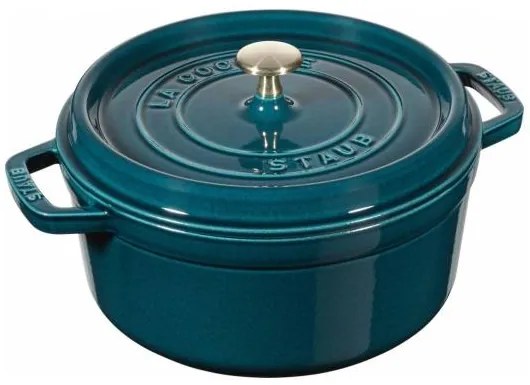 Staub Cocotte hrnec kulatý, mořská modř, 28 cm / 6,7 l