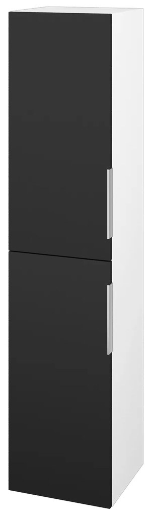 Dřevojas Skříň vysoká DOS SVD2 35 Varianta: N01 Bílá lesk / Bez úchytky T31 / D20 Galaxy / Levé