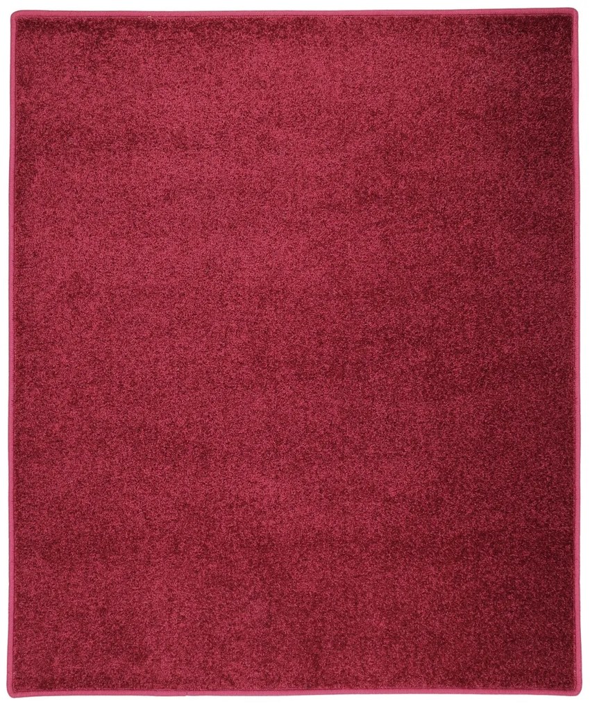 Vopi, Kusový koberec Eton vínově červený, 57x120, červená, chodba / předsíň