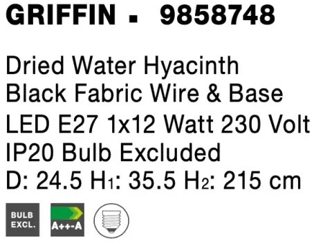 Retro lustr Griffin 24
