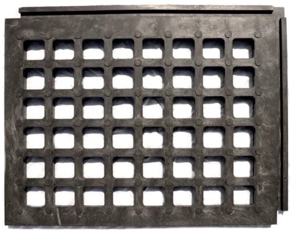 Zátěžový rošt REPLAST, 800 x 600 x 43 mm, exteriér