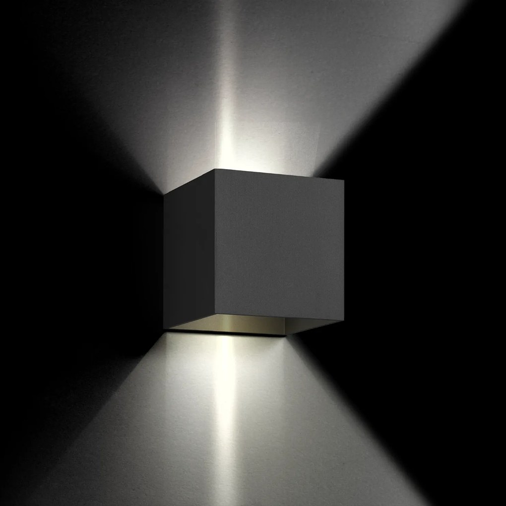 WEVER & DUCRÉ BOX WALL 2.0 LED Barva: Černá, Teplota chromatičnosti: 3000 K