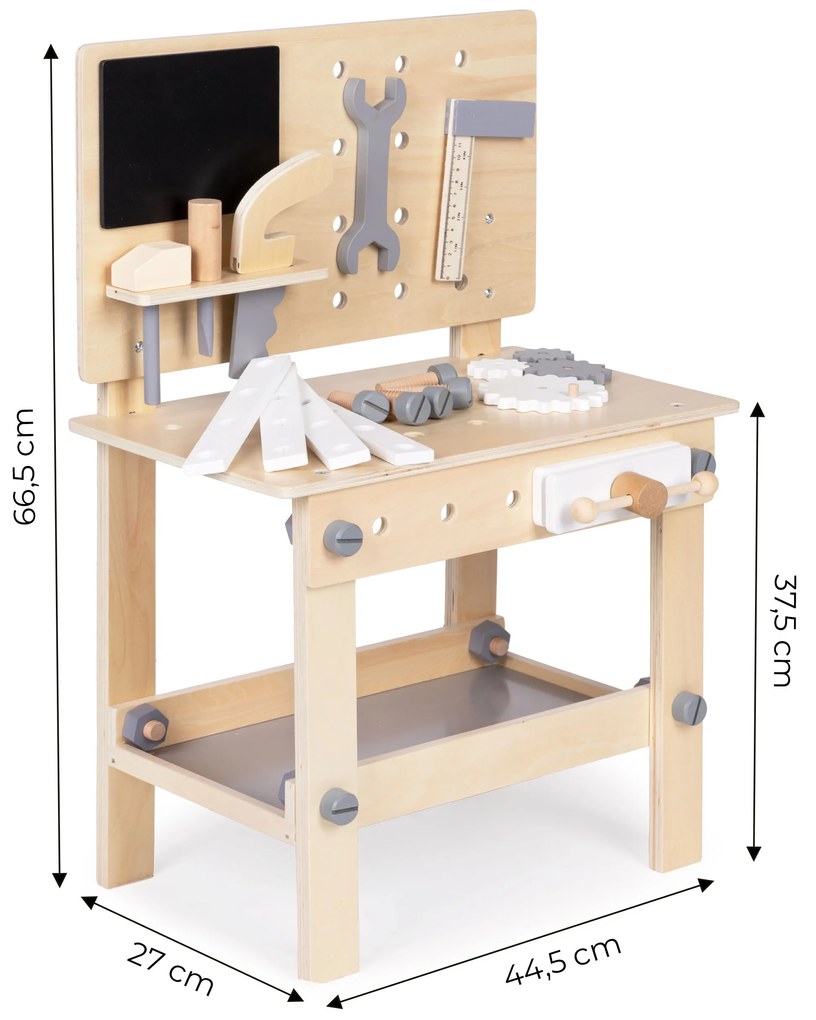 Dřevěná dílna pro dětské nářadí