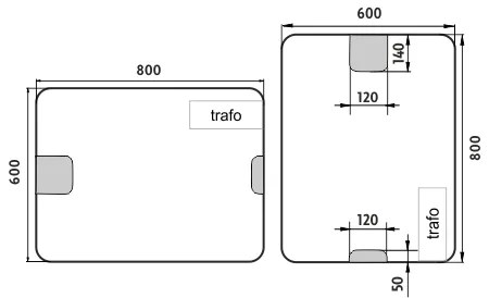 Nimco LED zrcadlo 600x800 - ZP 21002