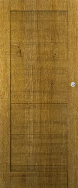 posuvné interiérové dveře do pouzdra EVORA plné, model 1 Průchozí rozměr: 70 x 197 cm, Orientace dveří: Levé dveře, Dekor: Ořech columbia