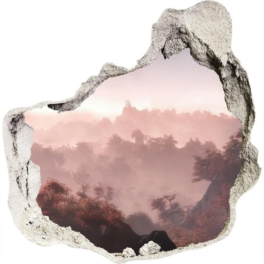 Wallmuralia Nálepka fototapeta 3D výhled Balon nad lesem 75x75 cm