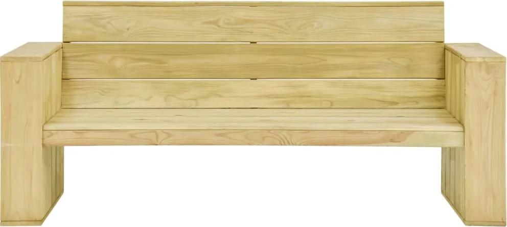 vidaXL Zahradní lavice a podušky 179 cm impregnovaná borovice [3065756] Barva: krémová