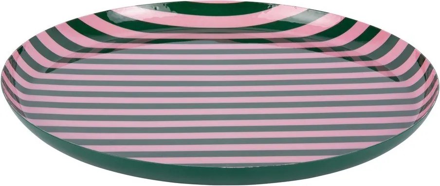 Zelený/světle růžový železný talíř ø 30 cm Animado – PT LIVING