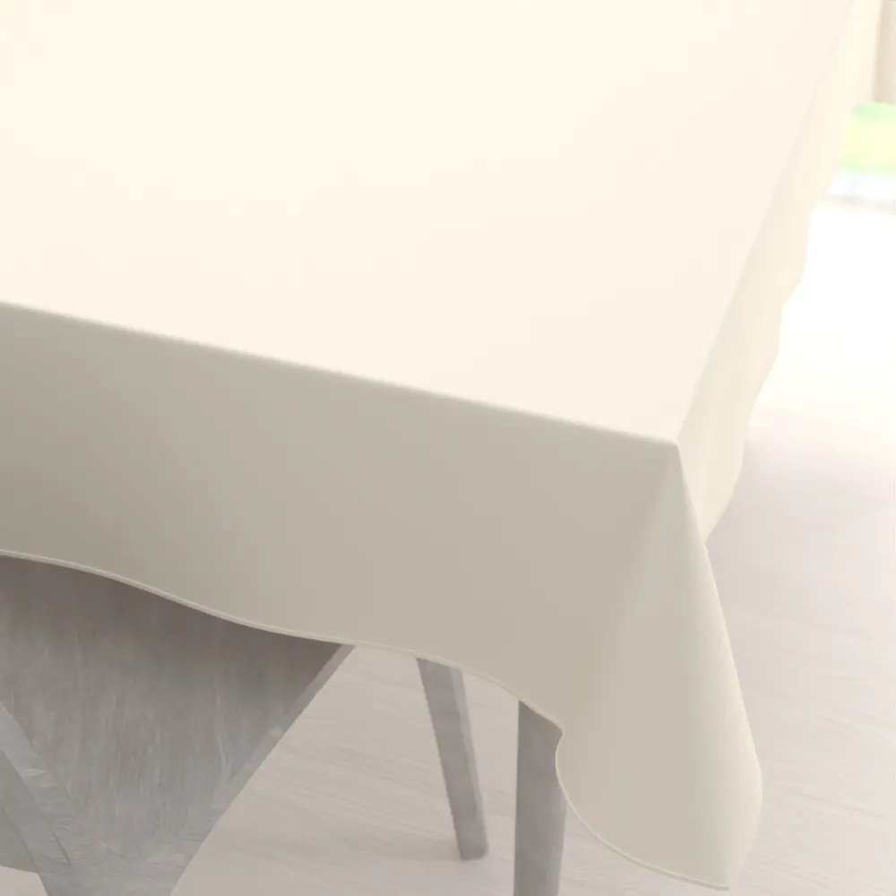 Biante Velký teflonový obdélníkový ubrus TF-037 Smetanový bez vzoru 180x220 cm