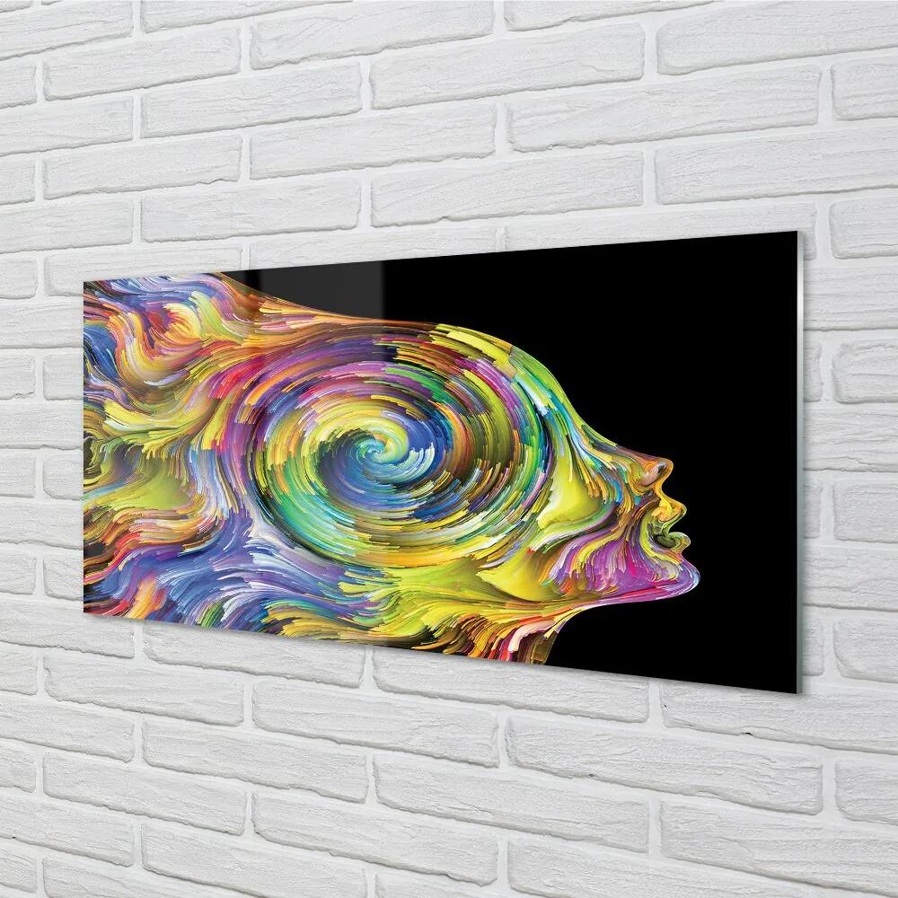 Obraz na skle Žena barevný obrázek 125x50 cm
