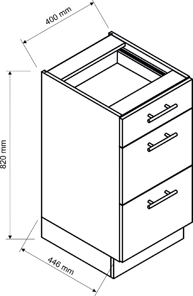 ALFASHOP NATÁLIA dolní světlá šedá D40S/3