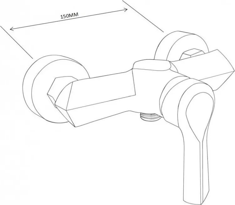 Mexen Tord sprchový set s dešťovou sprchou a sprchovou baterií Sabre, černá, 72140200-70