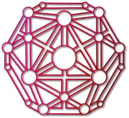 Geometrický obraz na zeď vyřezávaný z dřevěné překližky l SENTOP PR0330