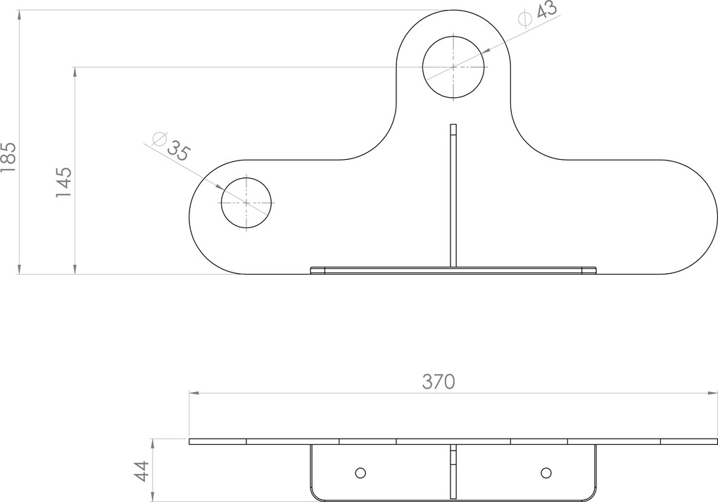 Sapho TETRIS držák umývátka stojánková baterie levý černá mat TZ424