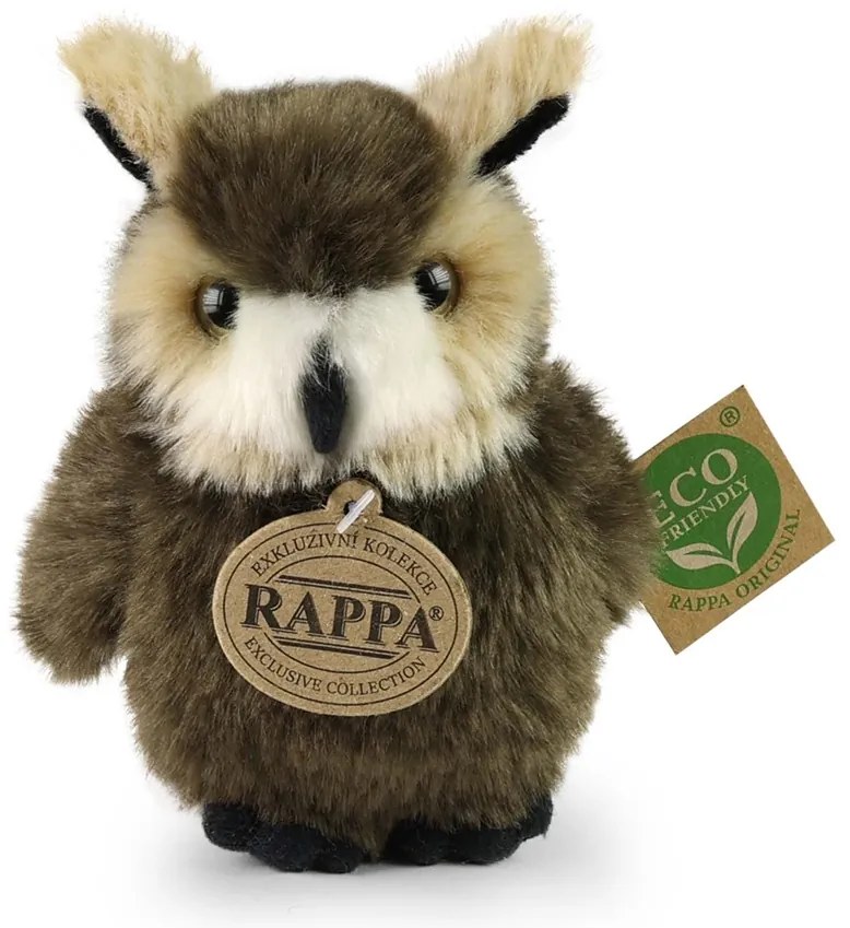 Rappa Plyšový pták sova/výr 13 cm ECO-FRIENDLY