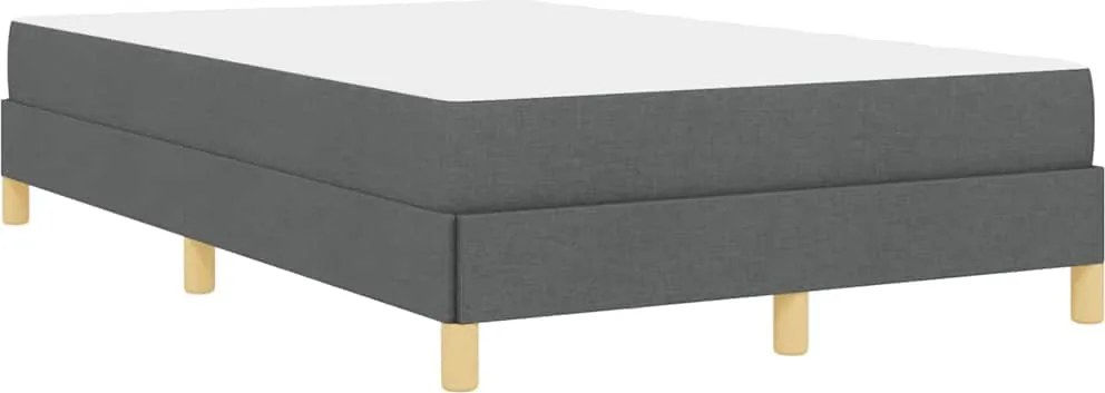 Postel s boxspringem s matrací Tmavě šedá 120 x 190 cm textil 3398550