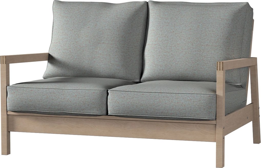 Potah na pohovku IKEA  Lillberg 2-místná nerozkládací barva modrá látka pletený vzor
