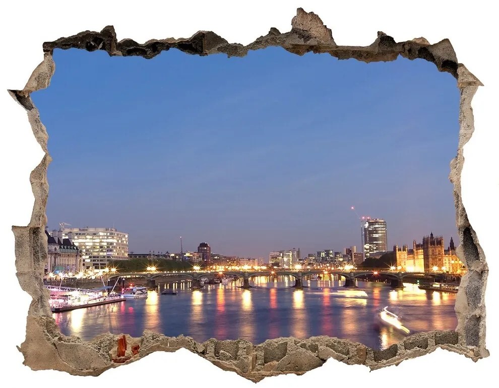 Wallmuralia Fototapeta díra na zeď 3D London Yey Londýn 95x64 cm