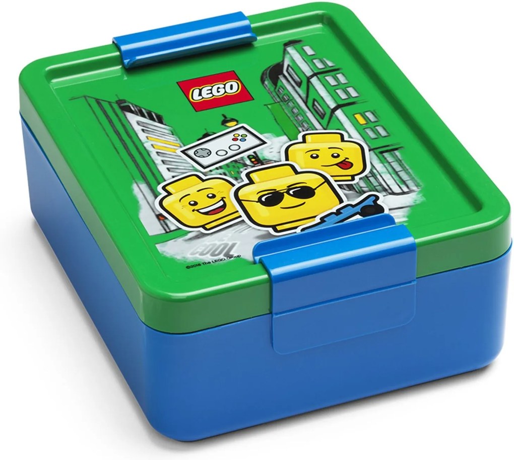 Lego, Svačinový box Lunch Box Iconic | modrá/zelená