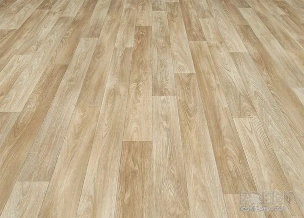 Breno PVC ECOTEX Nimes 536 - světlé dřevo, šíře 300 cm